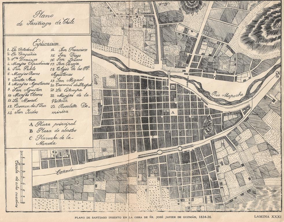 Antiguo Mapa De Chile
