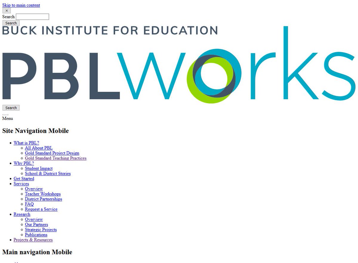 PBLWorks on Twitter: "That must be frustrating. We’ll pass it along to our web team. Here’s what ...