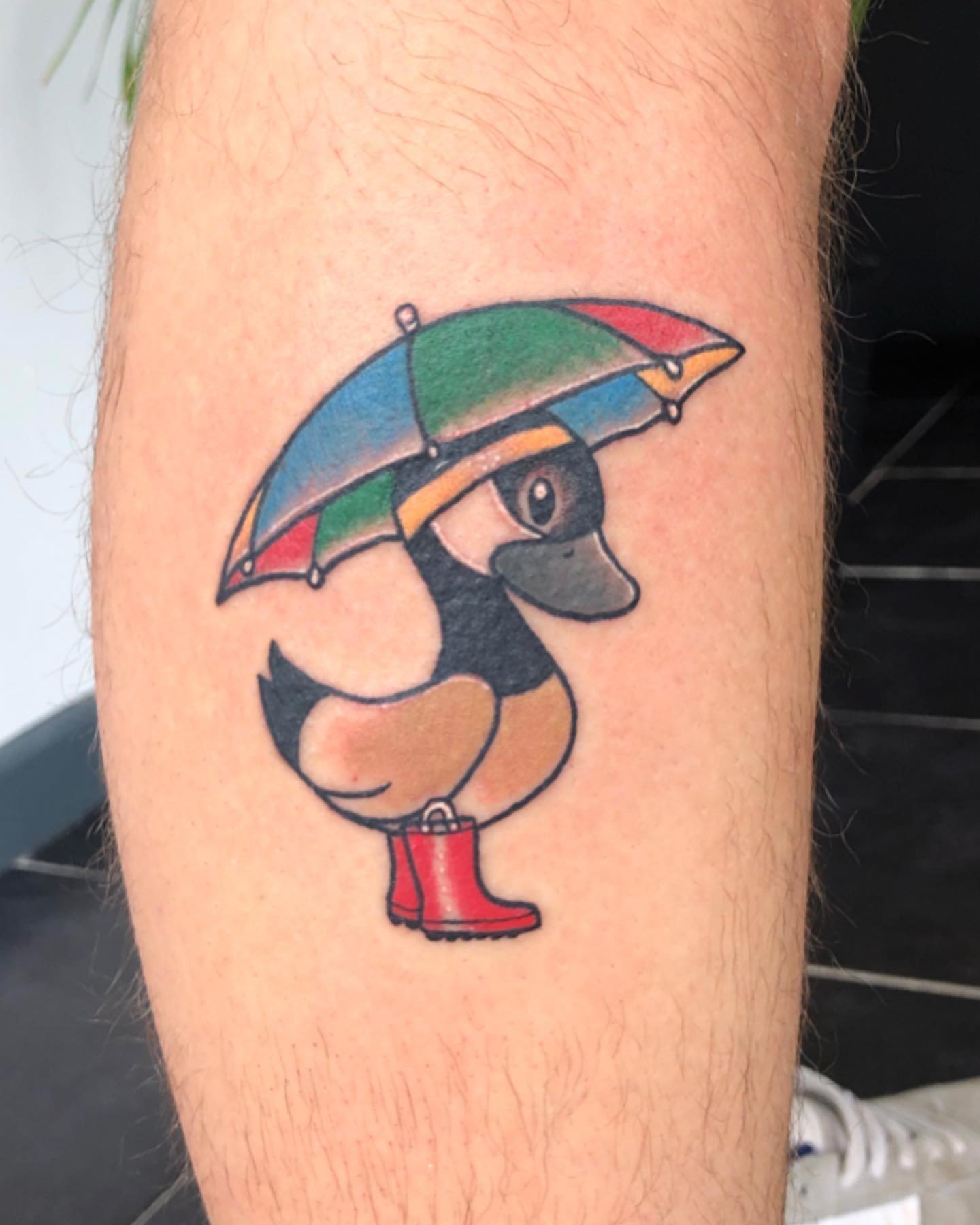 Traditional goose tattoo - Bronctattooaus.com