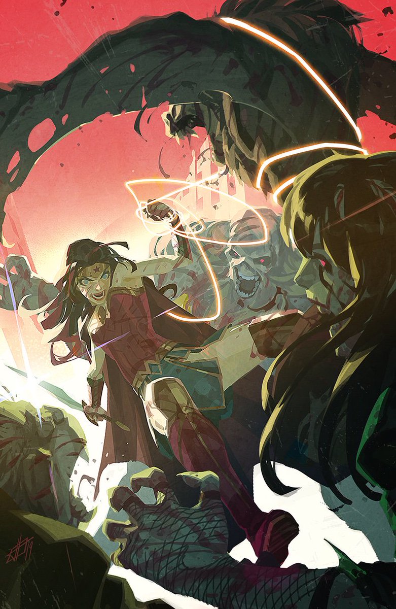 「My #DCeased variant cover for Justice Le」|Toni Infante ★のイラスト