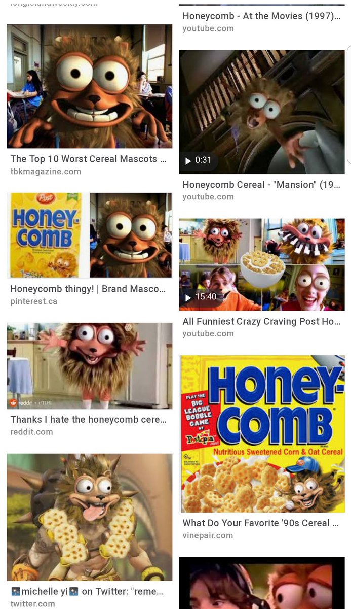 Honeycomb Cereal Mascot