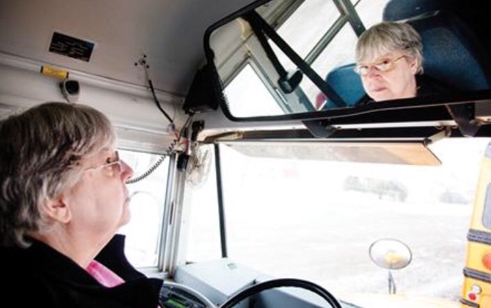 School Bus Inside Mirror