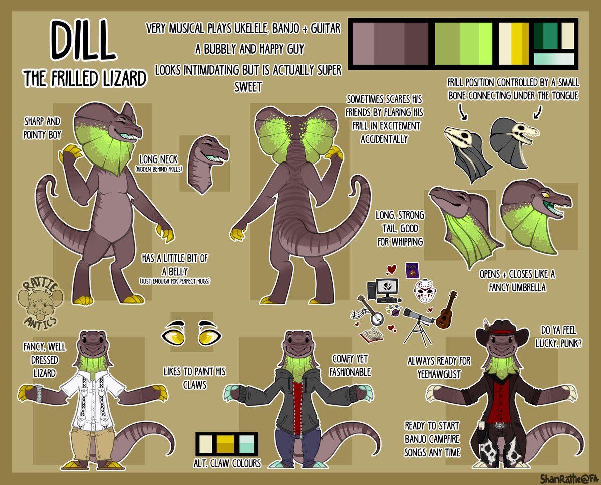 Anthro Frilled Lizard