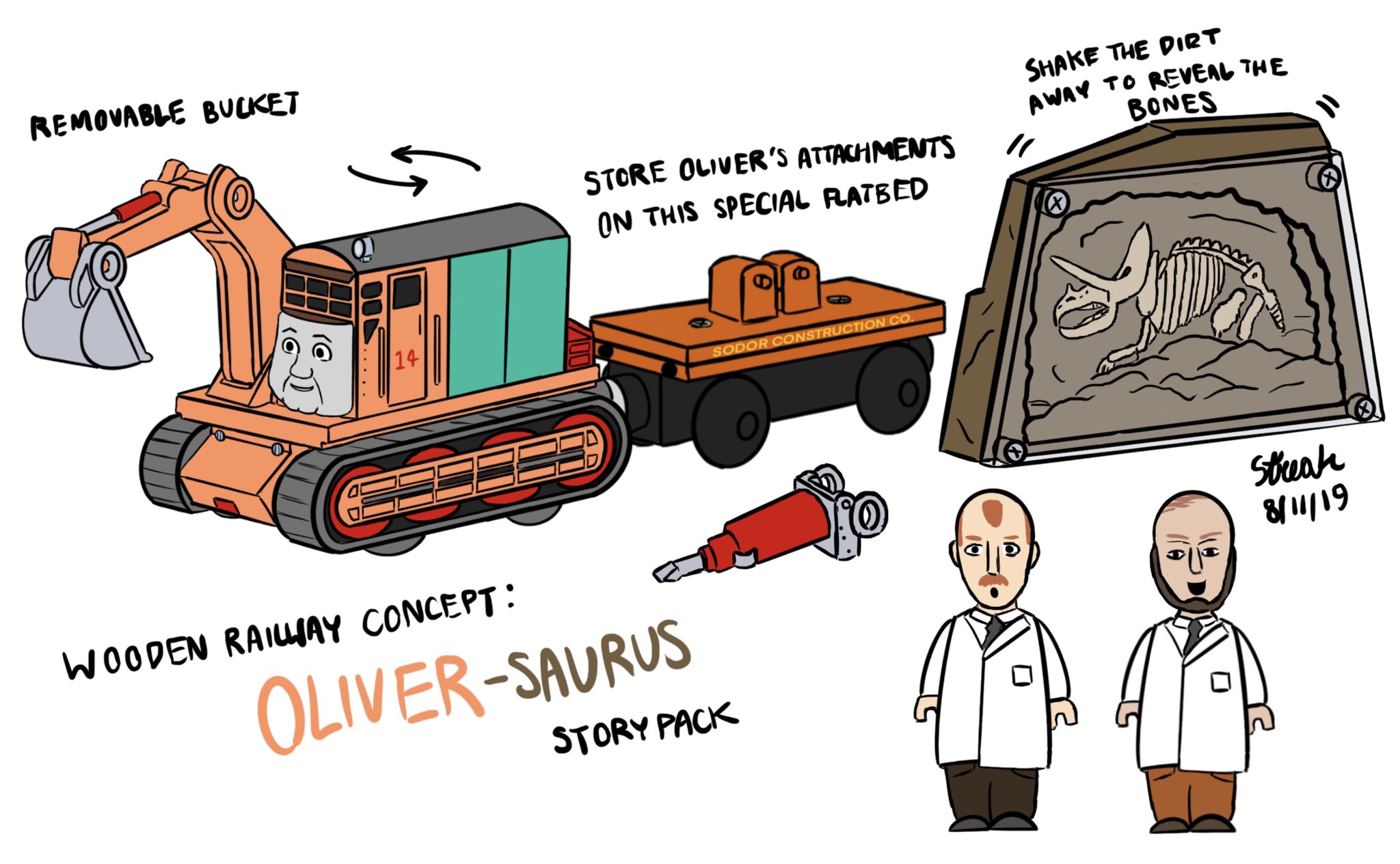 Thomas And Friends Oliver The Excavator