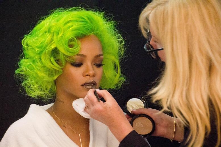 Rihanna Green Hair