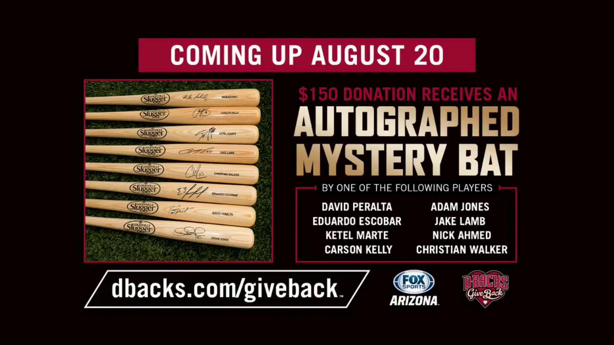 Be a part of our Dbacks Give Back Charity Broadcast August 20 where you ...