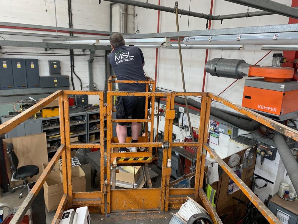 MSL Electrical on Twitter: "The MSL Team are replacing fluorescent light fittings with LED ...