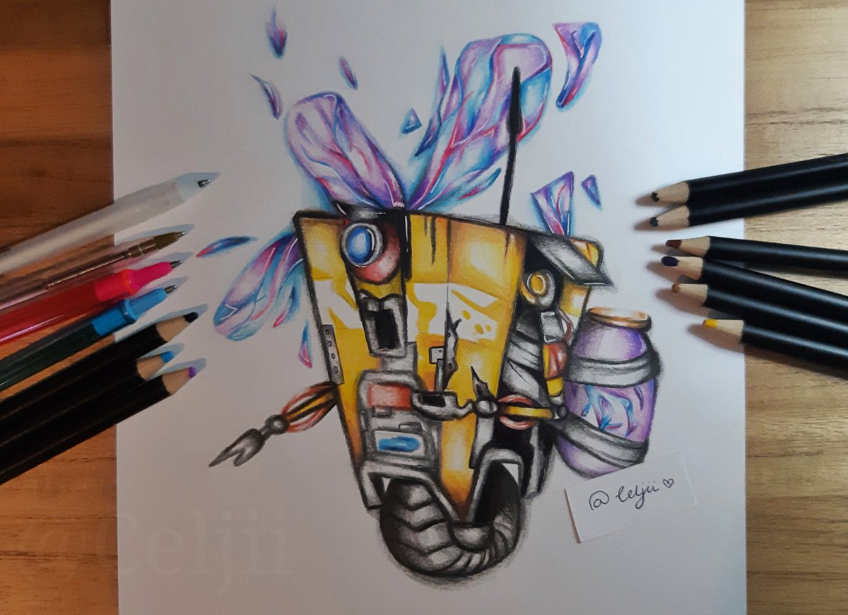 Borderlands 2 Claptrap Drawing