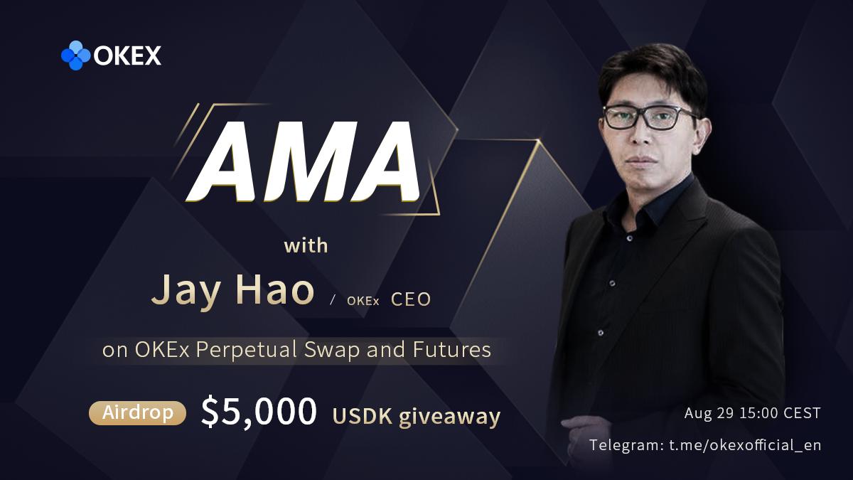 OKEx on Twitter: " Ask our CEO @JayHao8 about perpetual swap & futures in our upcoming #AMA ...