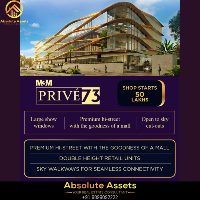 Absolute Assets on Twitter: "#M3M Prive 73 - Sector 73 #Gurgaon #Investment Starts at Rs.50 Lac ...