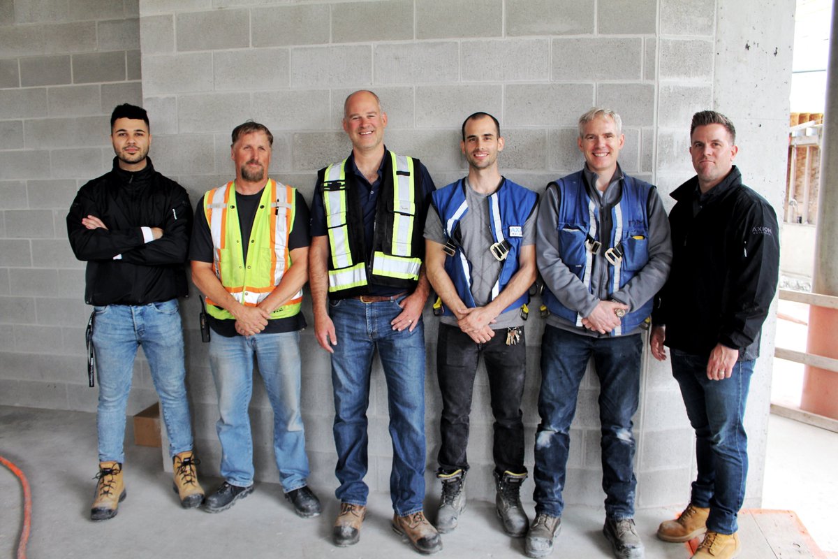 Axiom Builders Inc. on Twitter: "We have reached the top at Cardero! To celebrate this milestone ...