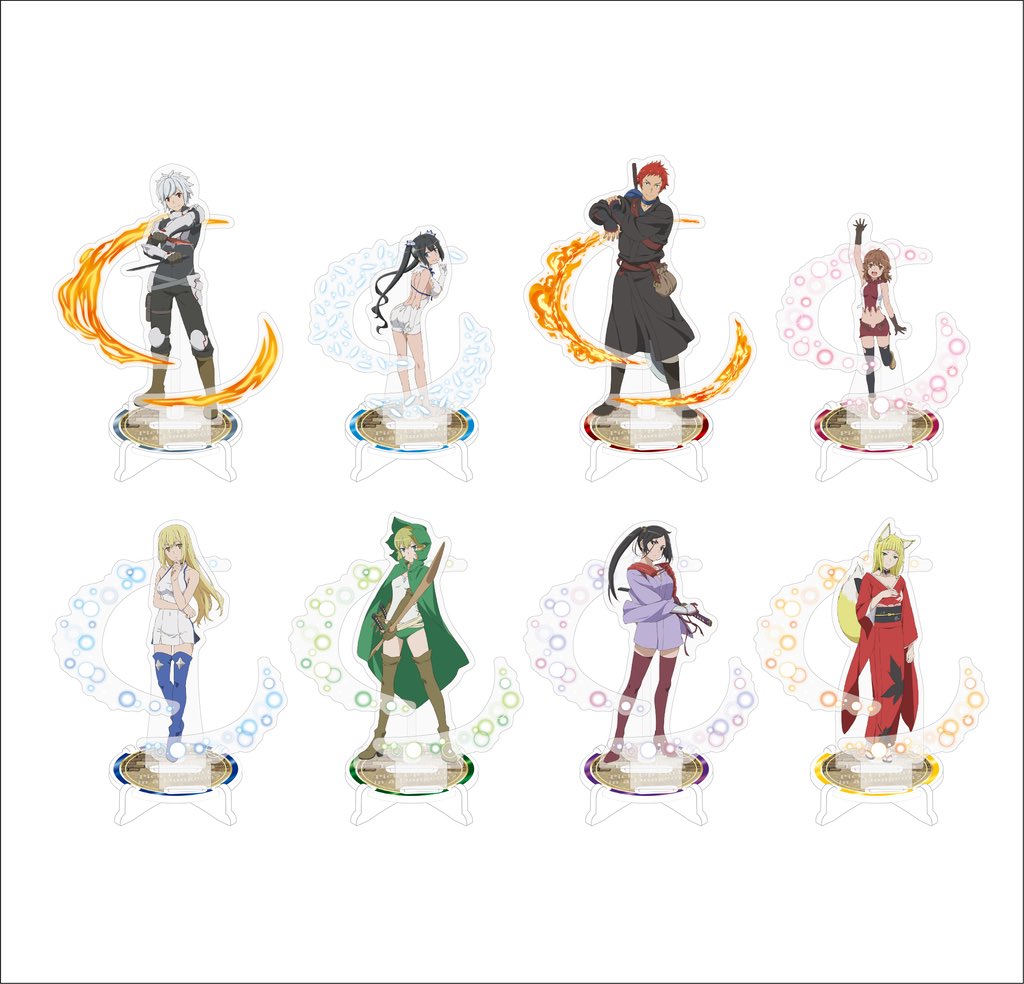 AniBirth on Twitter: "【ダンまちショップ】 続いて紹介する限定商品はこちら！ 「立体アクリルスタンド」全8種 ヘスティアたちの組み立て式立体アクリルスタンドです！キャラ ...