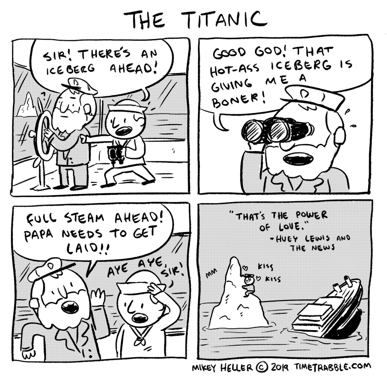 「i drew a comic about the Titanic 」Mikey Hellerの漫画