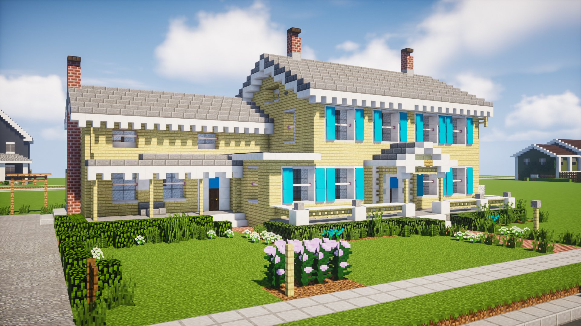 Minecraft Suburban House Minecraft Traditional Modern House #2