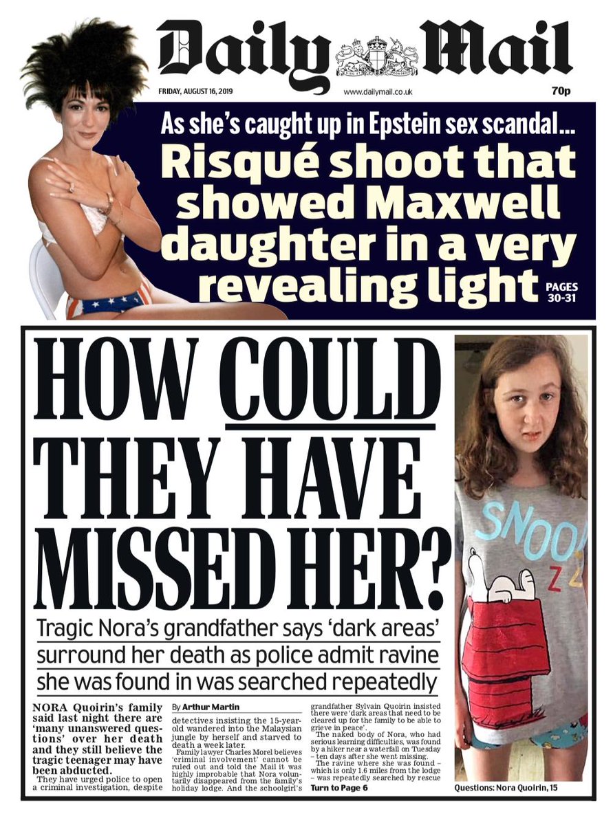 Crime and politics feature on today's front pages - ITV News