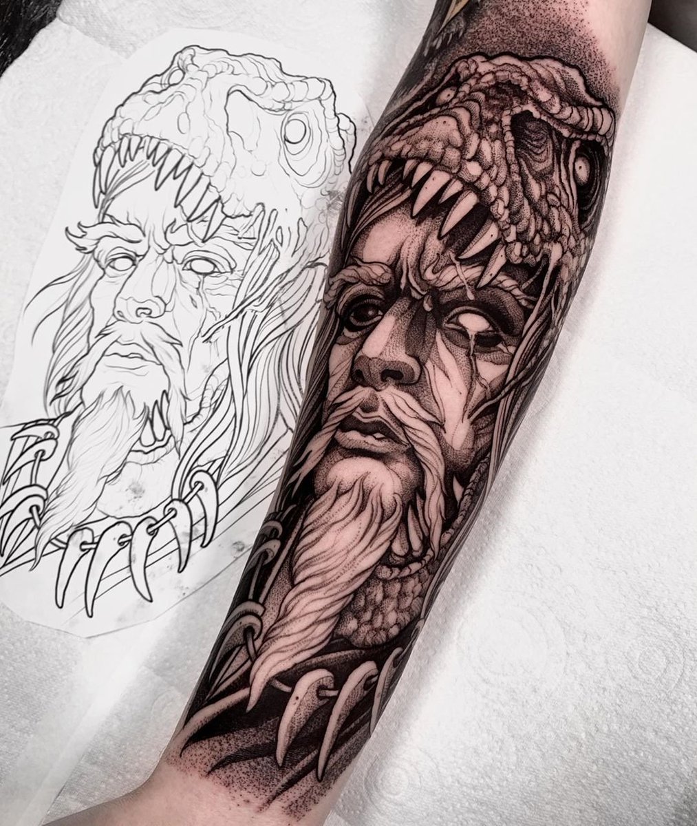Merlin Magician Tattoos Wizard Tattoo