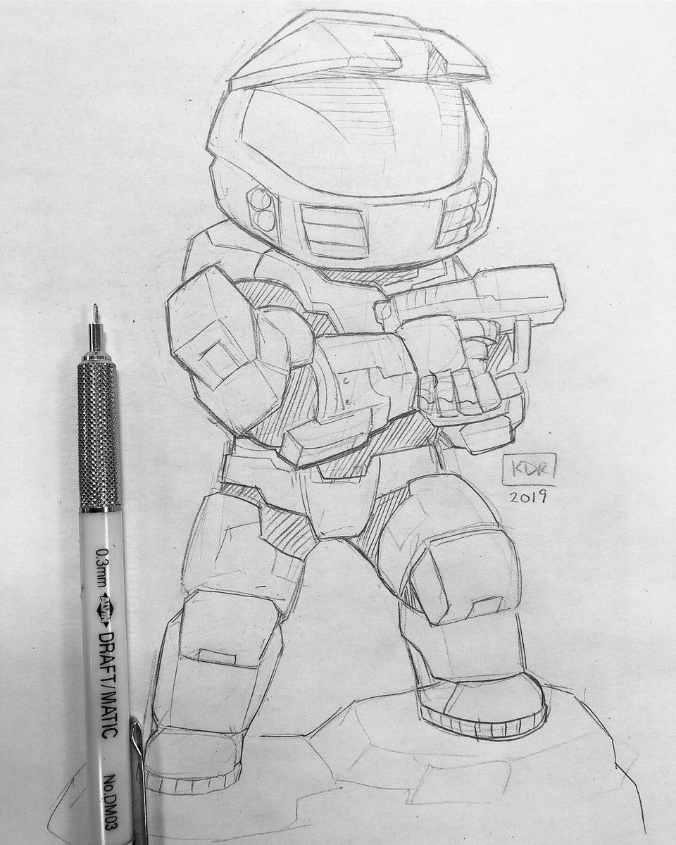 Master Chief Drawing