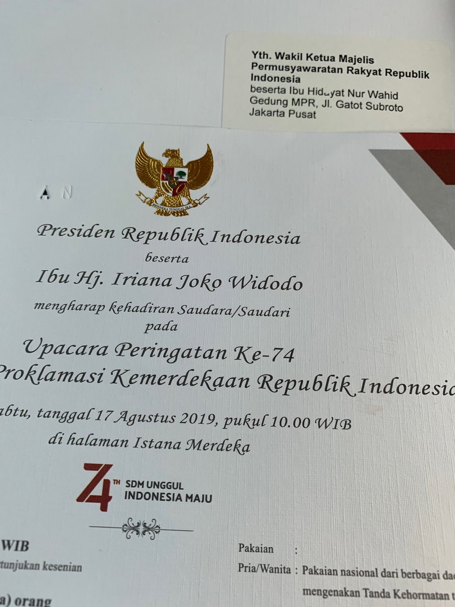 Undangan Upacara 17 Agustus Undangan Upacara 17 Agustus