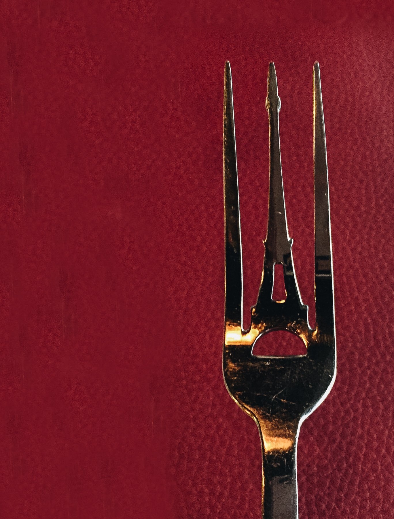 Fork Spoon And Eiffel Tower