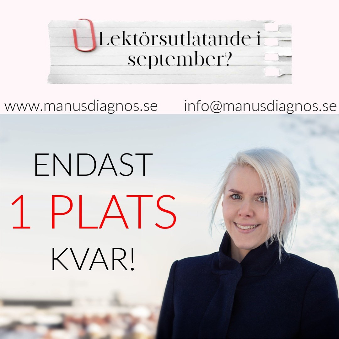Manusdiagnos - Cecilia Fredriksson - Lektör (@manusdiagnos) | Twitter