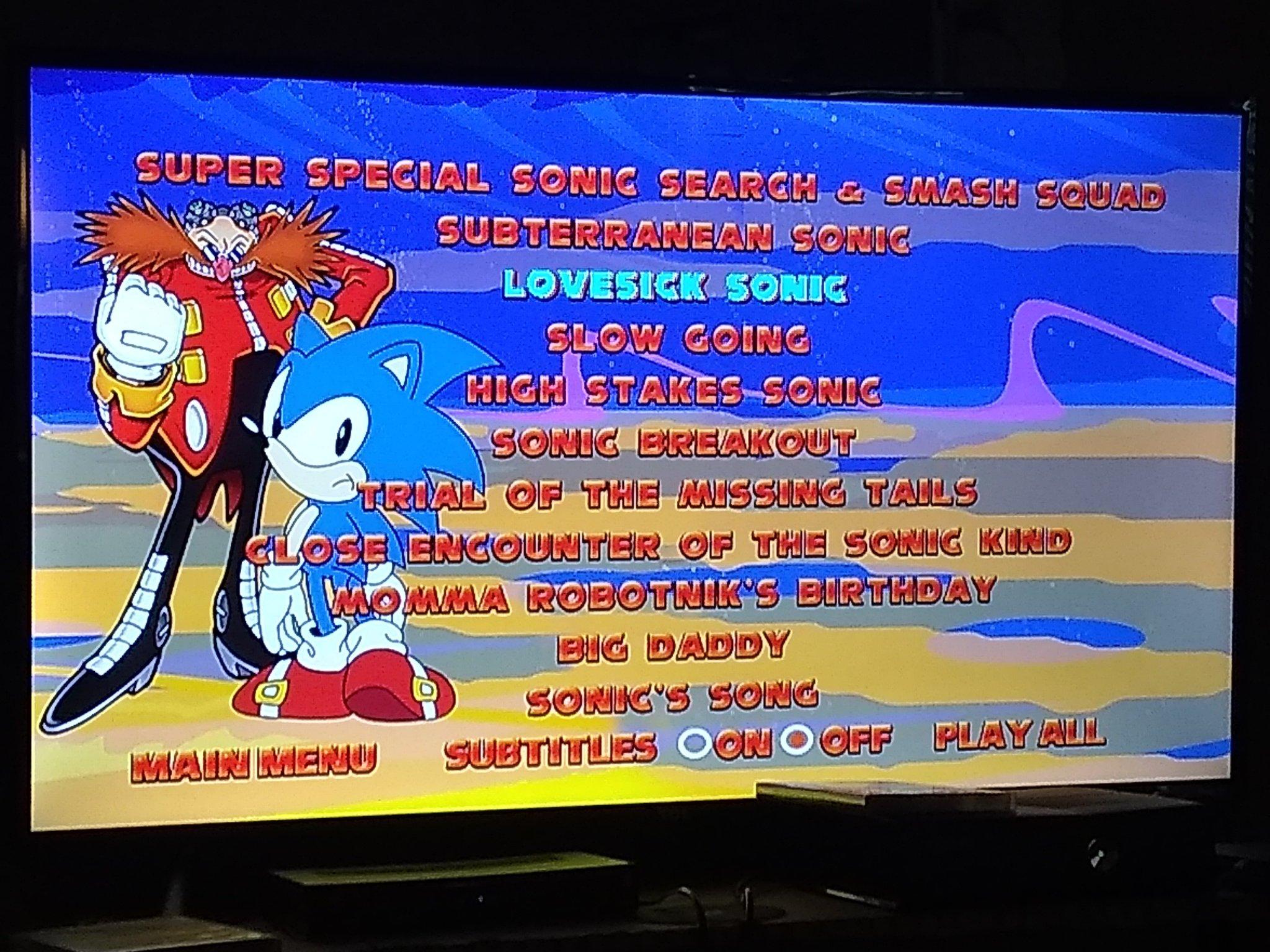 Adventures Of Sonic The Hedgehog Dvd