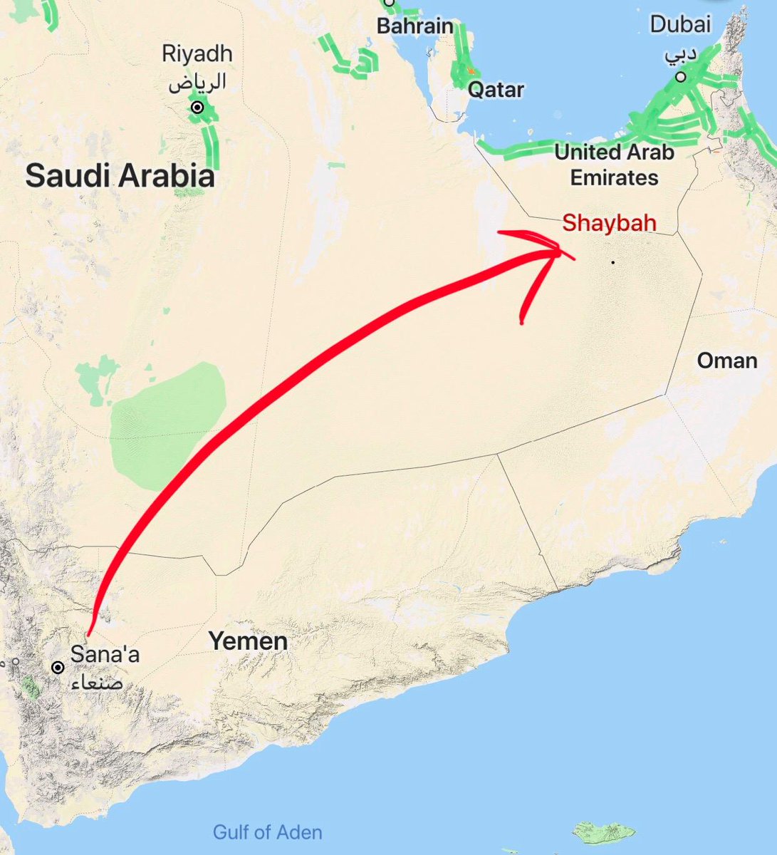 Shaybah Saudi Arabia Map