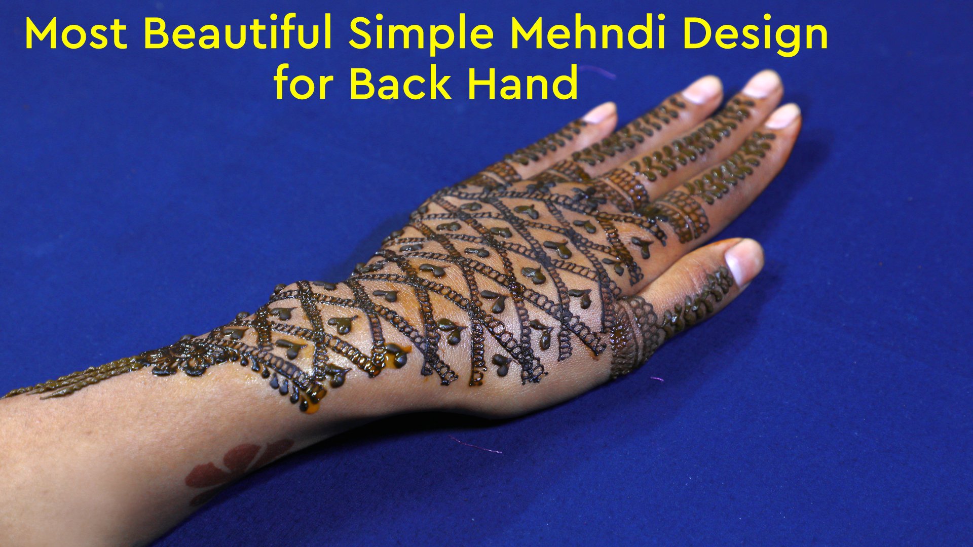 Simple Mehendi Designs For Back Hands Latest
