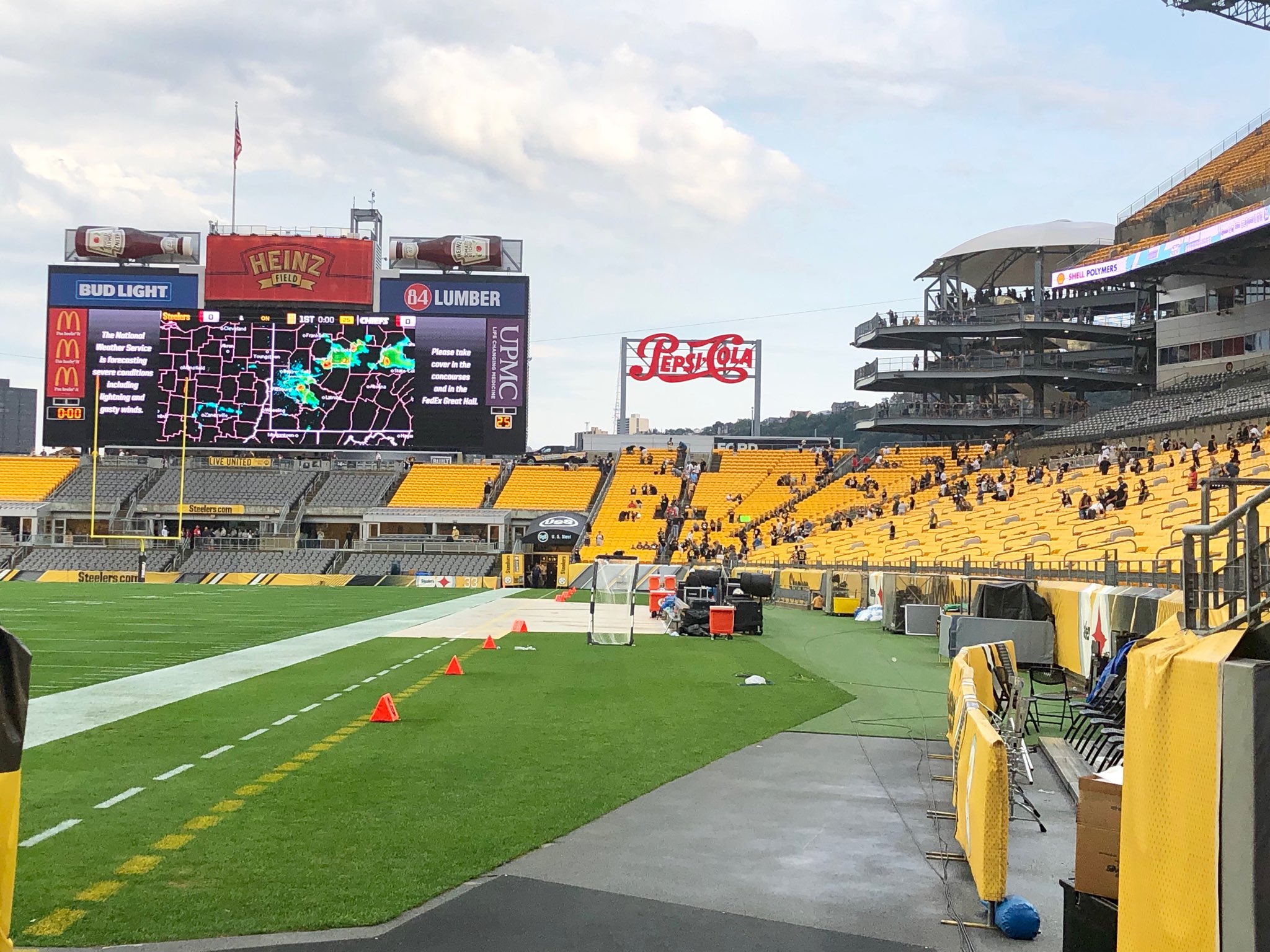 Lightning At Heinz Field