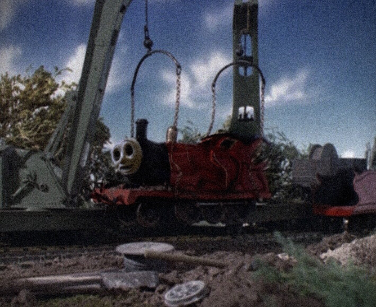 Thomas The Tank Engine James In A Mess