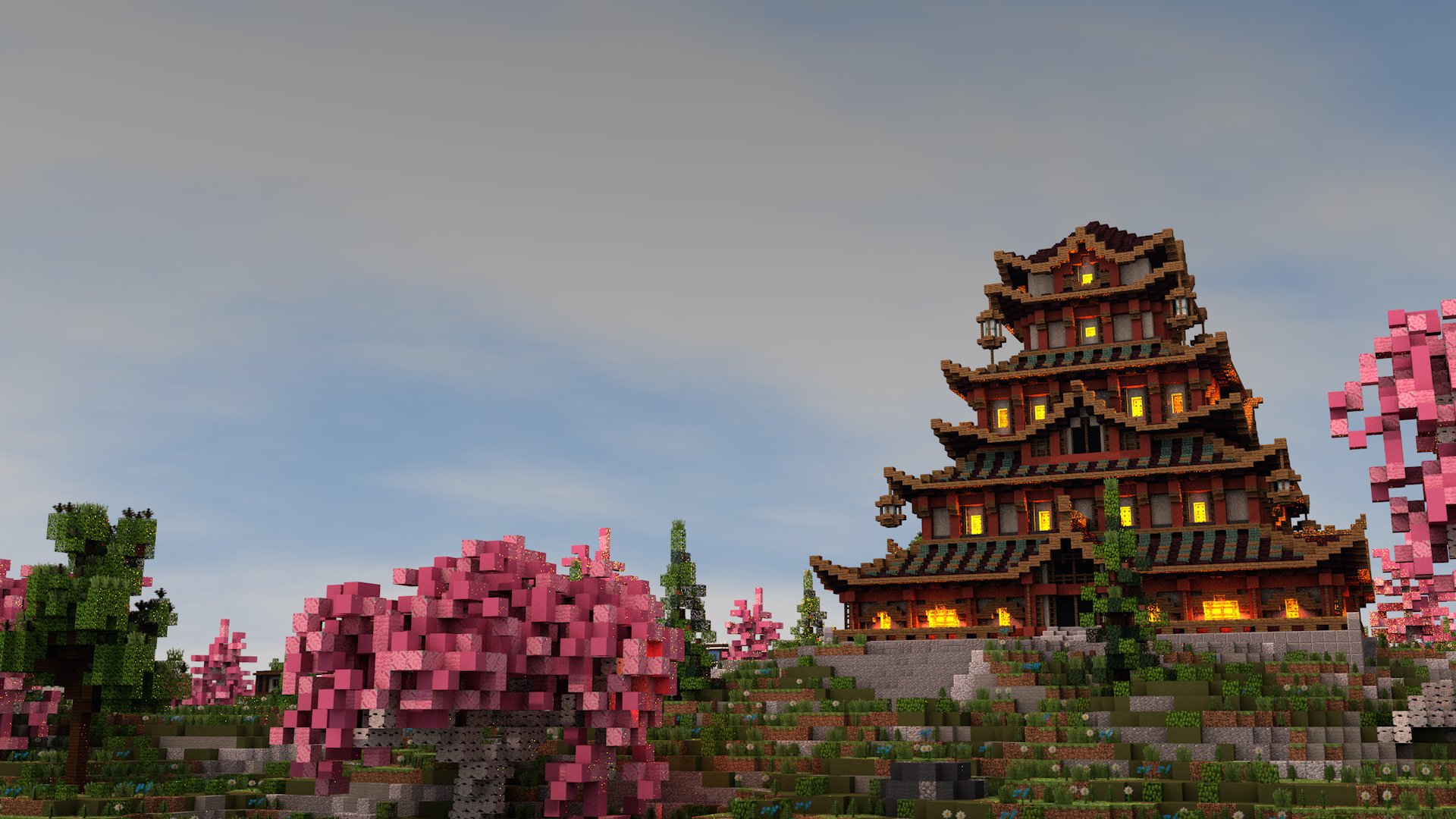 Minecraft Pagoda Schematics