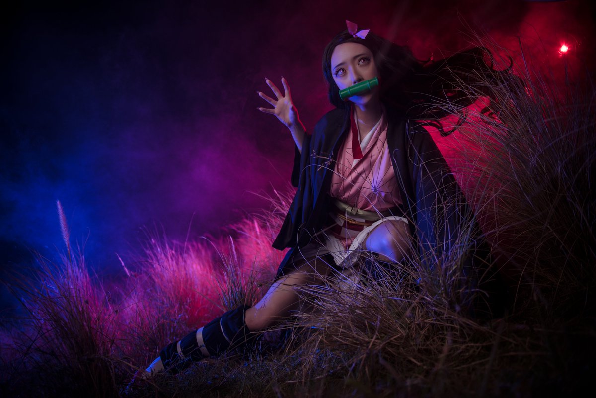 KIYO💜キヨ on Twitter: "Nezuko ️ Did the photoshoot under a beautiful full moon tonight. If we get ...