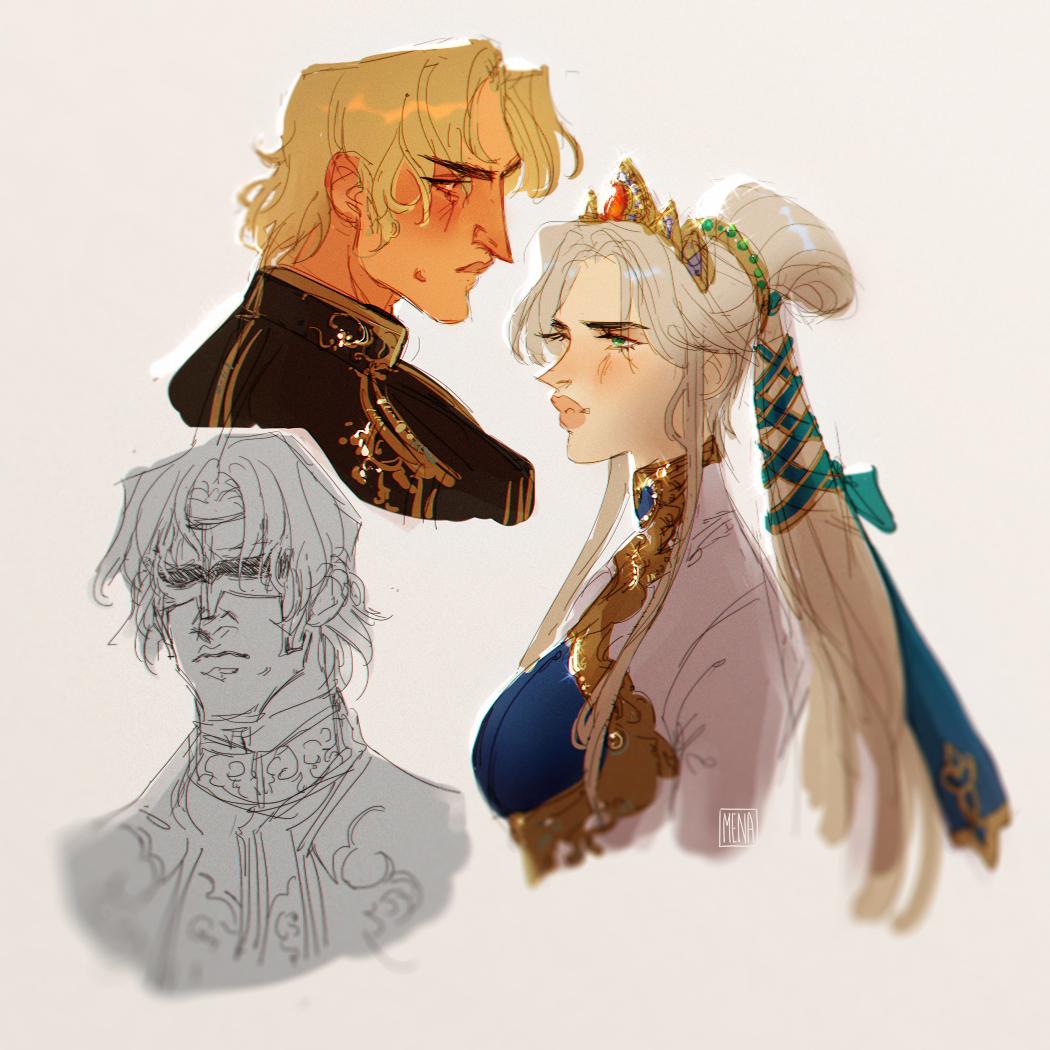 「Camus/Sirius + Nyna [from FE1/FE3/FE11/F」|mena 🍂のイラスト