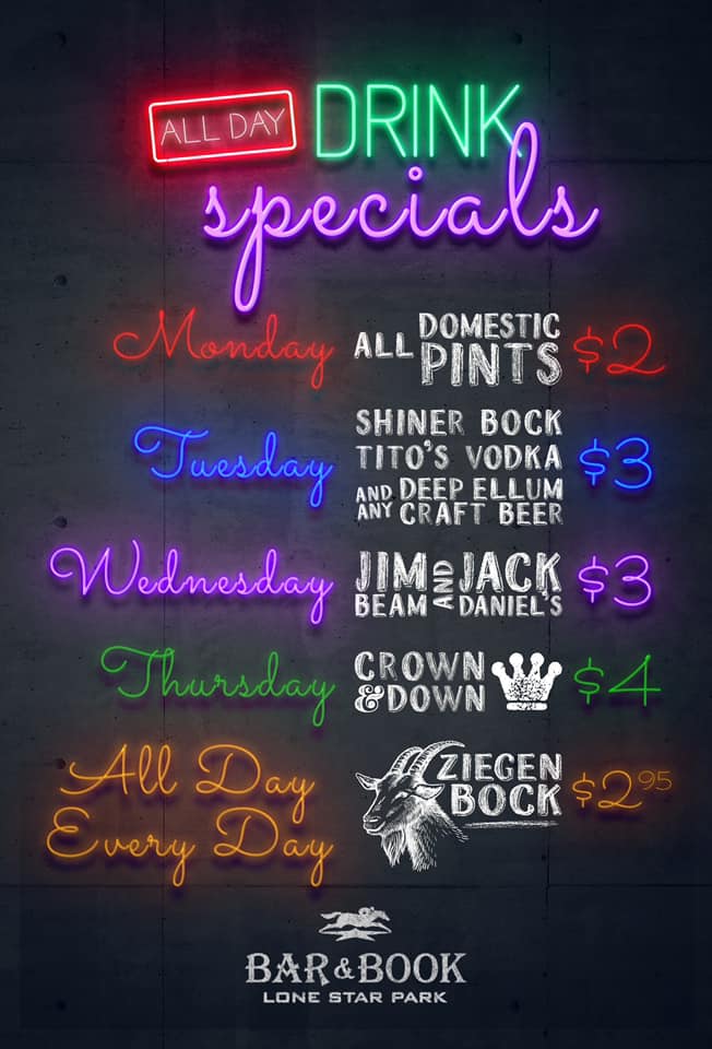 Weekly Bar Specials