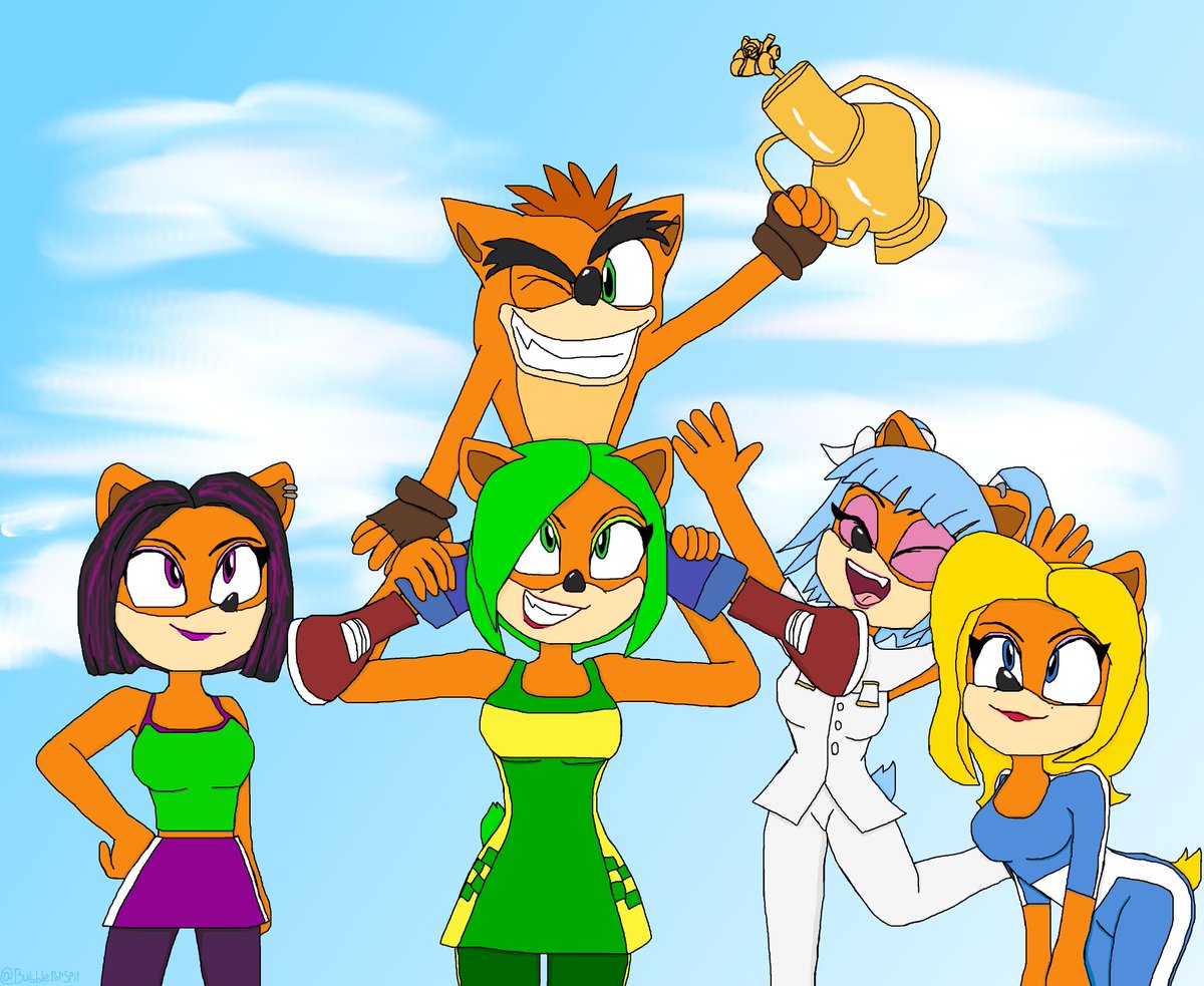 Crash Team Racing Trophy Girls
