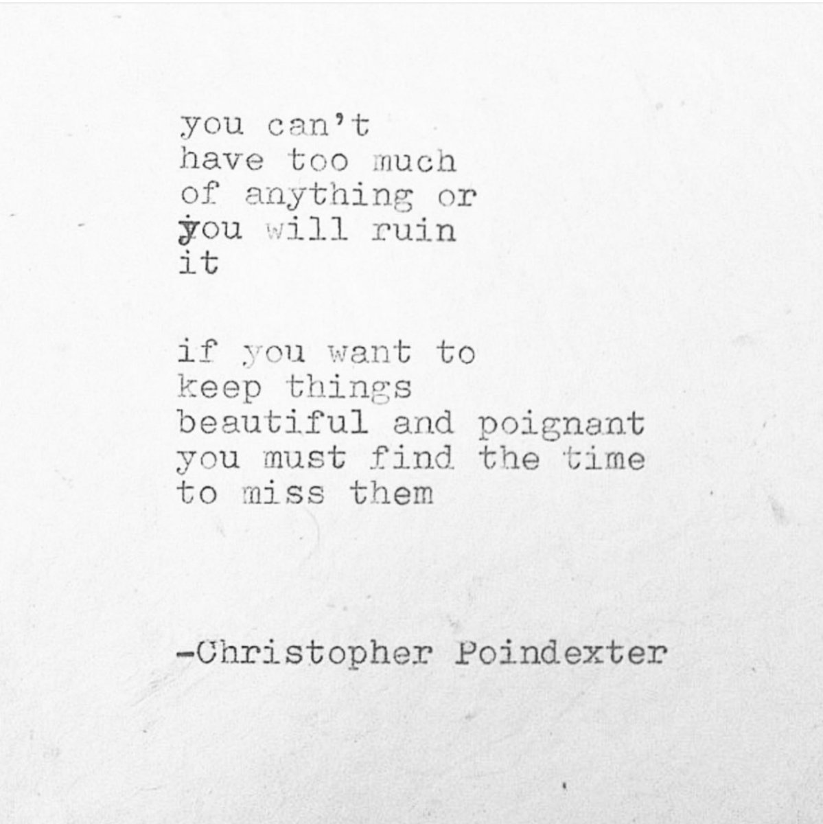 Christopher Poindexter Life Quotes