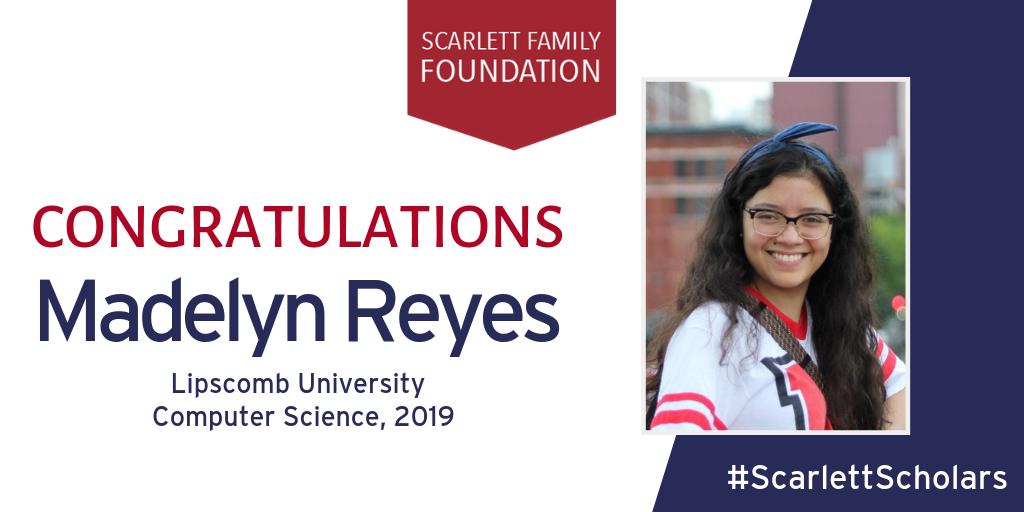 Scarlett Family Foundation on Twitter: "Congrats to Madelyn Reyes from Middle College High ...