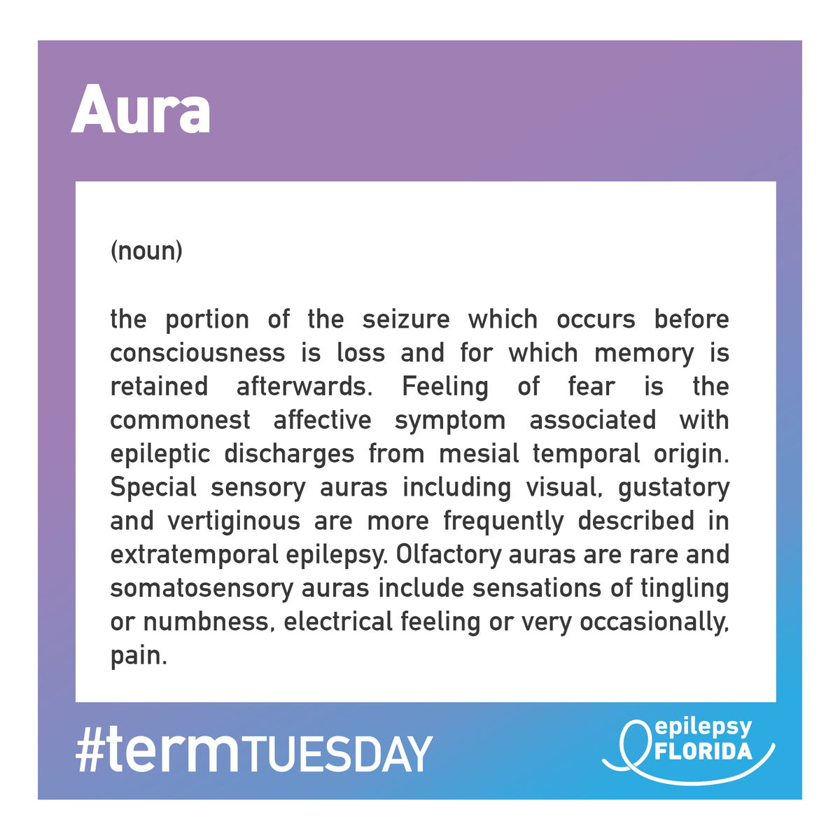 Epilepsy Aura Sensations