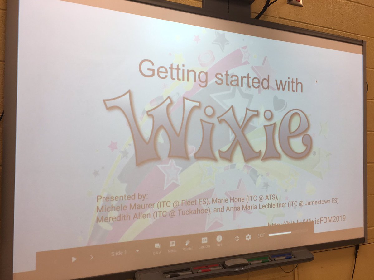 AnnaMariaLechleitner on Twitter: "“Getting Started with Wixie” is happening in room A-215 from 8 ...