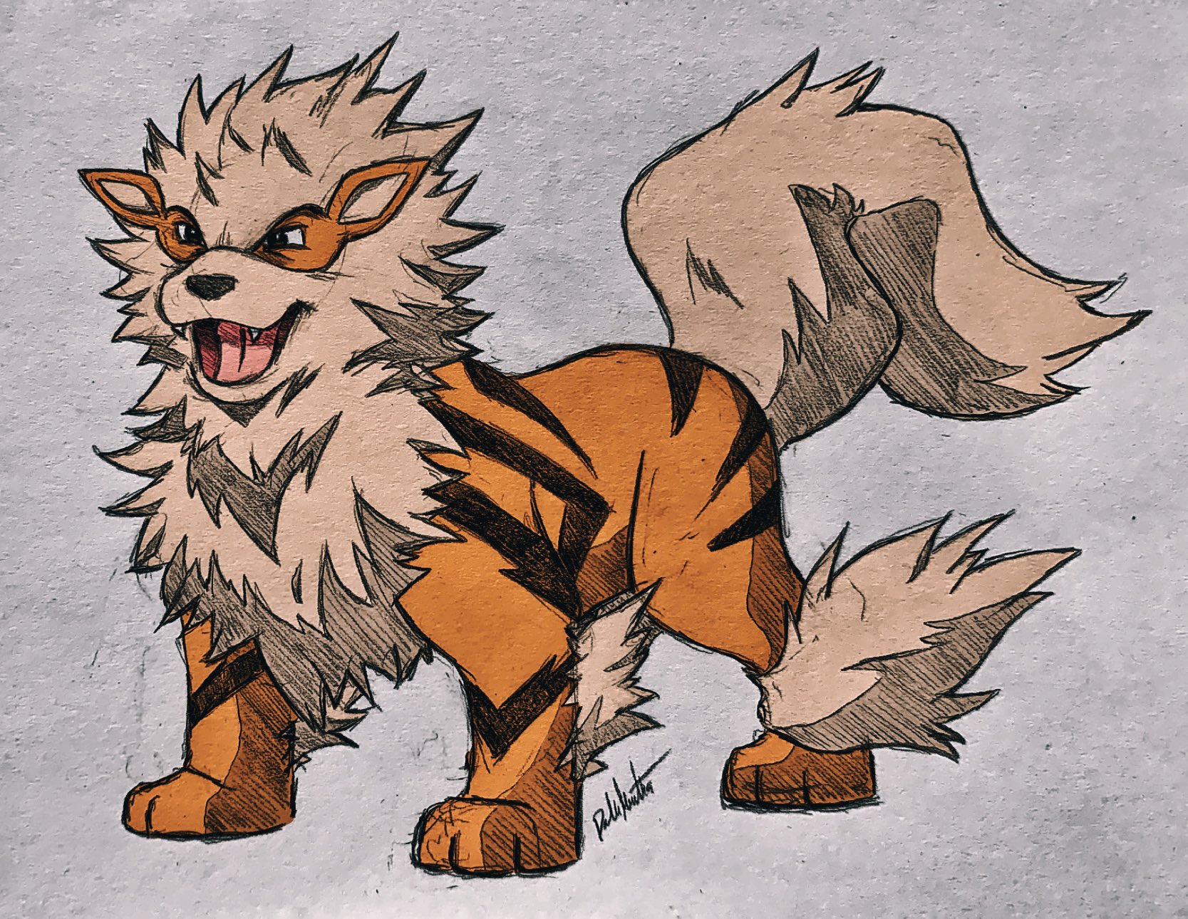 Arcanine Pokemon Drawing