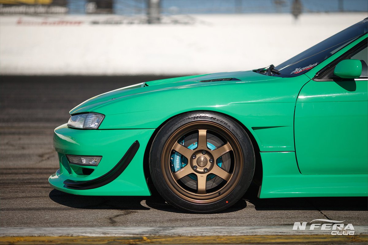 Neon Green Car With Rims