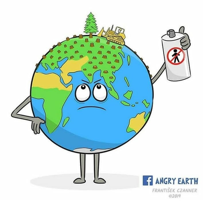 Sick Earth Cartoon