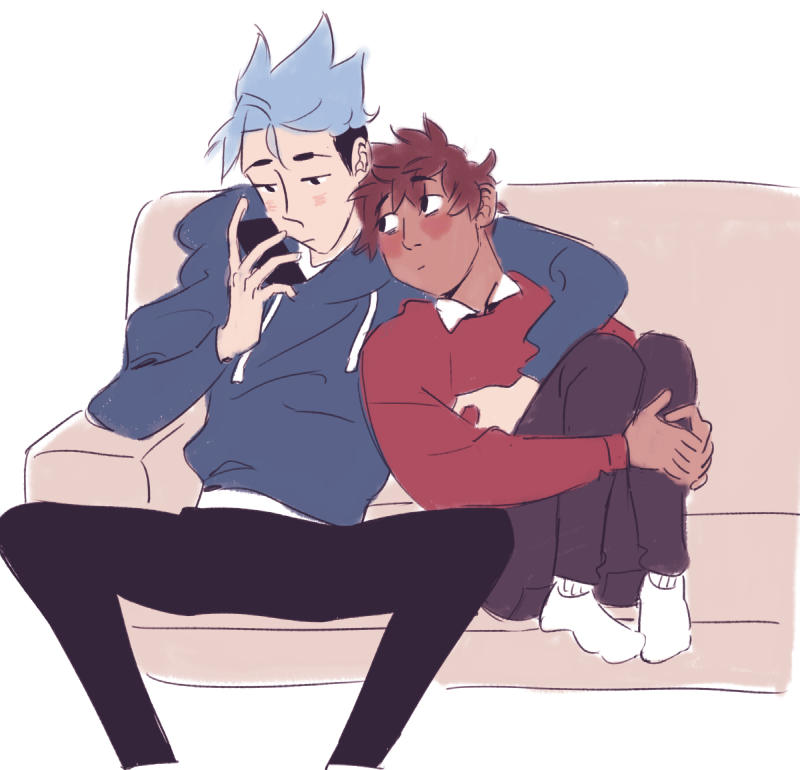 Mordecai And Rigby In Human Form