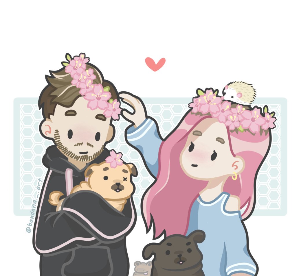 Pewdiepie And Marzia Drawings