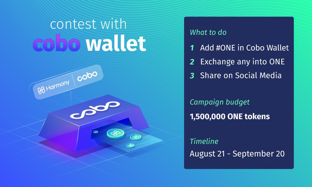 Harmony on Twitter: ". @Cobo_Wallet the first leading wallet company to offer Staking rewards on ...
