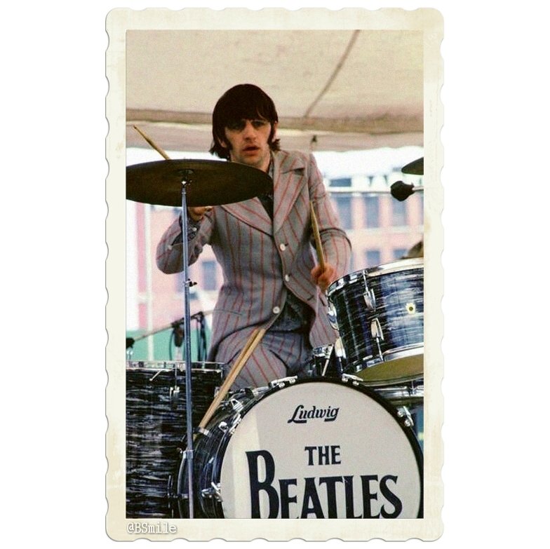 Ringo Starr Playing Drums