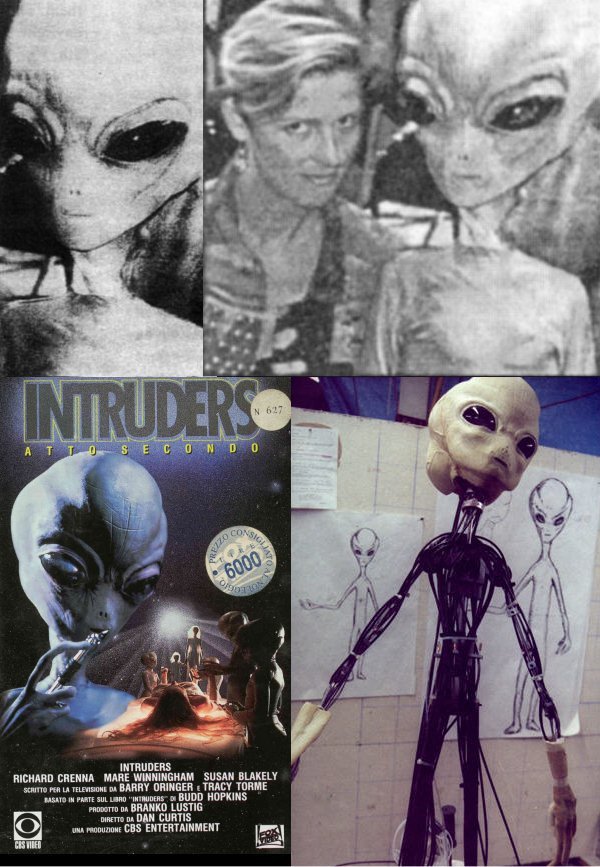 horror - Can anyone identify this reposted artwork of a Grey alien ...