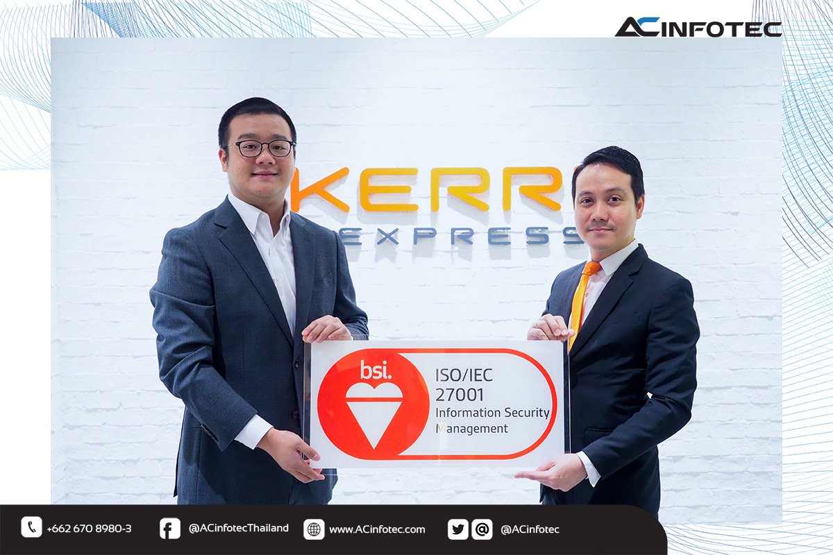 ACinfotec Co., Ltd. on Twitter: "#เอซีอินโฟเทค ในฐานะทีมงานที่ปรึกษาการจัดทำมาตรฐาน ISO 27001 ขอ ...
