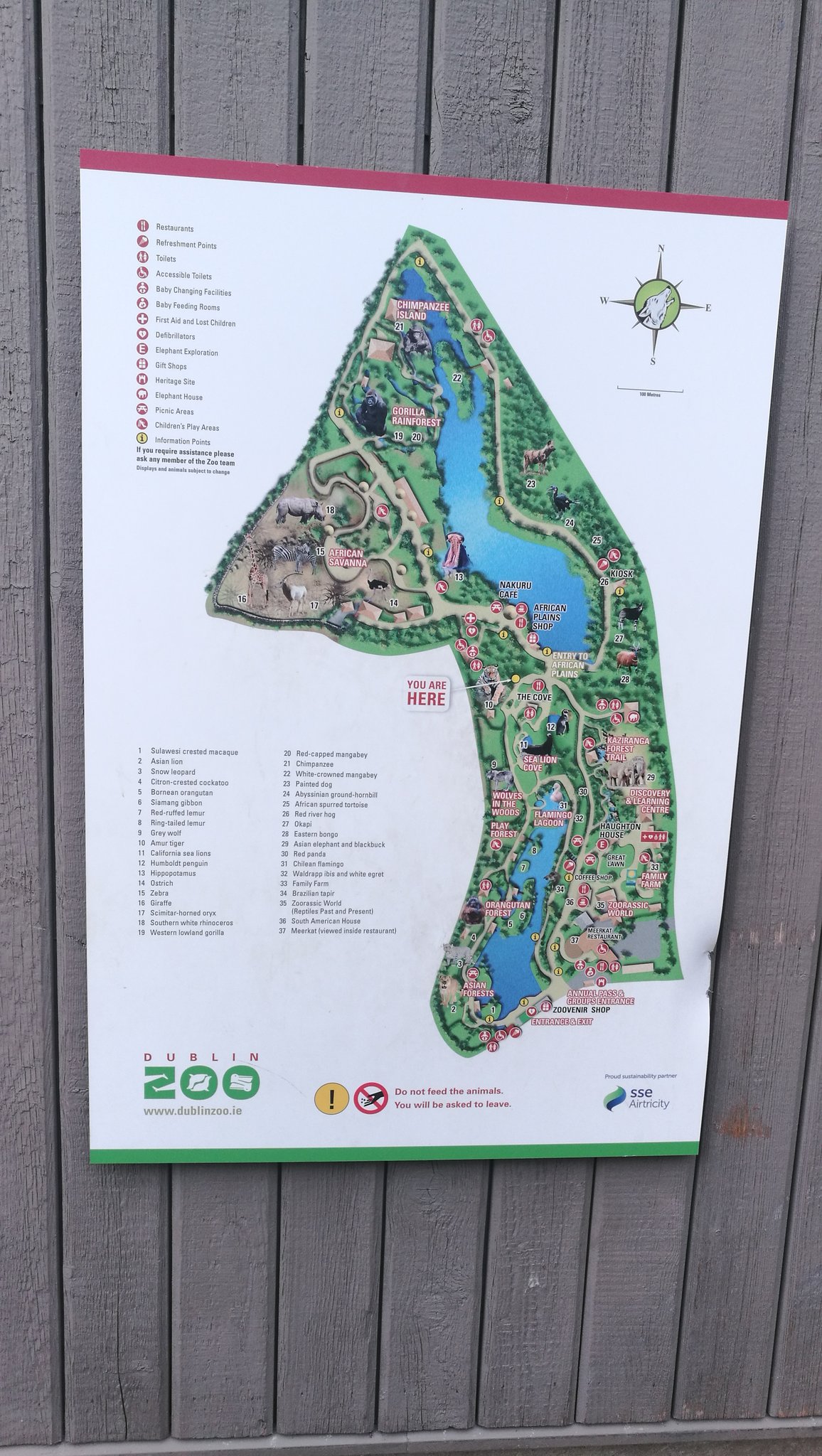Dublin Zoo Map