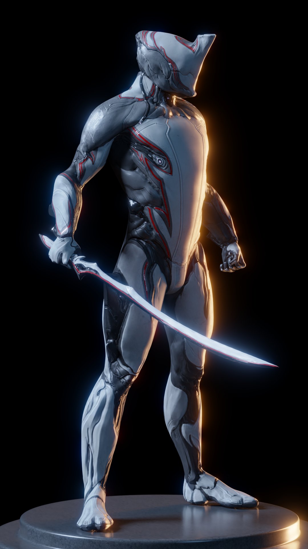 Excalibur Warframe Side