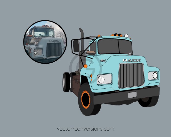 Simple Old Truck Drawing